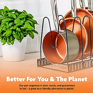 Last Minute Kitchen Pot & Pan Organizer 3 DIY Method Adjustable 8+ Rack System for Pantry Cabinet & Countertop Black Heavy Duty Steel (ECO-FRIENDLY)…