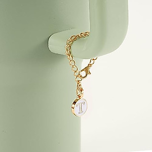 MOTAIN Letter Charm Accessories For Stanley Cup,Name Id Letter Handle Charm For Stanley Tumbler,Water Cup Handle Identification Letter Charm(T)