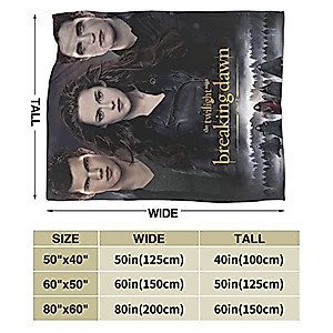 Twilight Blanket Flannel 50"X40" Blankets for Bedding Couch Sofa Living Room Throws All Season