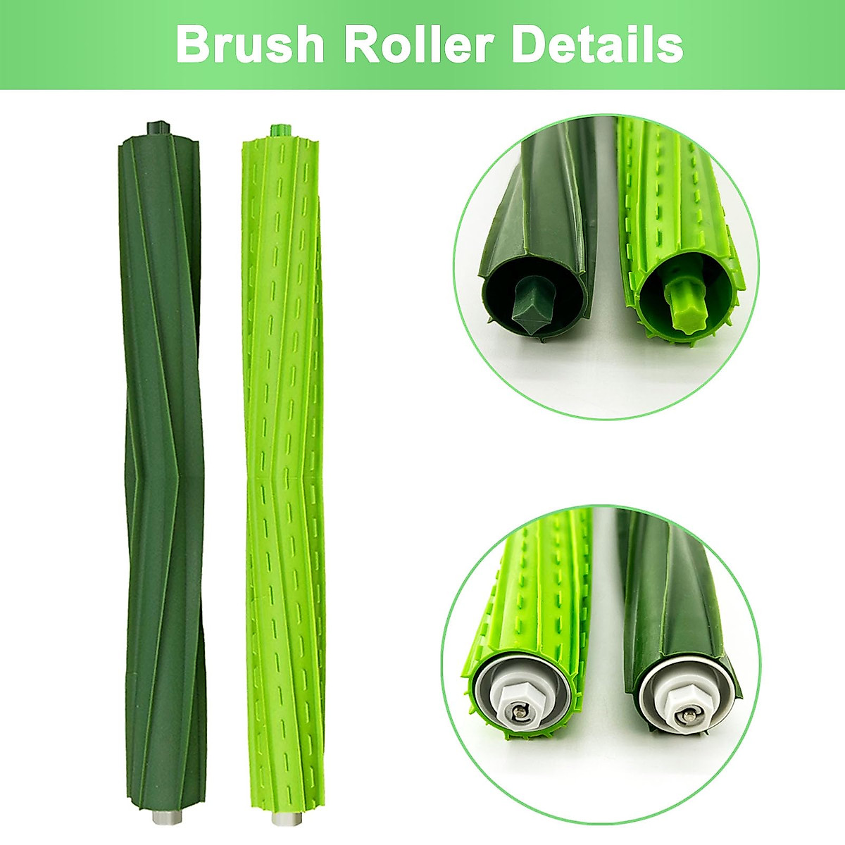 9 Pack Roomba s9 Replacement Parts Compatible for iRobot Roomba s9+ (9550) S9 (9150) Robot Vacuum Cleaner, 1 Set Rubber Brush,4 Filters,4 Side Brushes