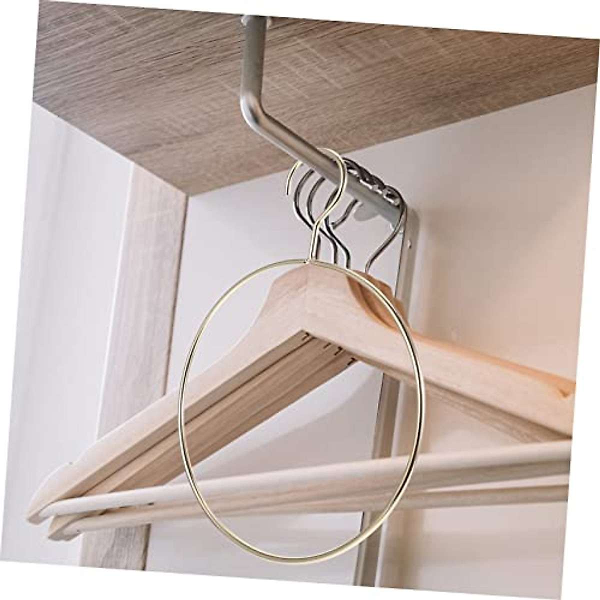 HANABASS 5pcs Handbag Hanger Fashion Scarf Clothes Organizer Rack Closet Organizer Hanger Belt Hanging Hooks Towel Ring Hangers Underwear Rack Cool Clothes Hanger Headband Adults' Hangers