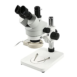 N/A Industrial Trinocular Stereo Microscope Magnification Continuous Zoom 7X - 45X for LAB Phone PCB Repair Soldering