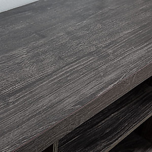 GAZHOME TV Stand for TV up to 55 Inches, TV Cabinet with Open Storage, TV Console Unit with Shelving for Living Room, Entertainment Room, Industrial, Grey