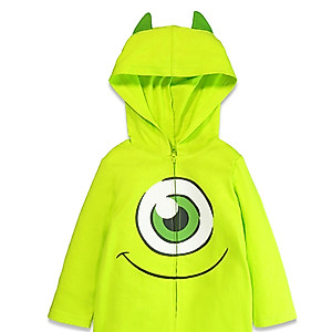Disney Pixar Monsters Inc. Mike Wazowski Little Boys Cosplay Fur Coverall 7-8