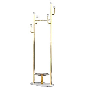 LUKEO Clothes Hanger Stand Space Saving Assembly Floor Shelf Clothes Hanger Stand Appendiabiti Furniture