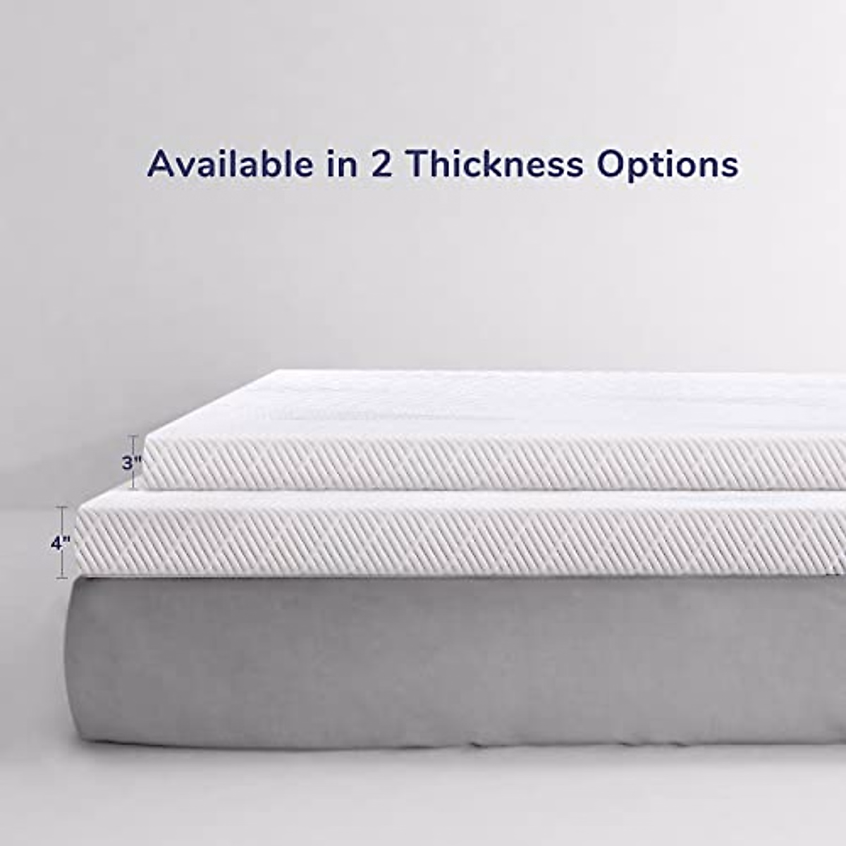 BedStory 2 Inch Full Size Memory Foam Mattress Topper Firm, Pain-Relief Bed Topper, Enhanced Cooling Pad, Gel Infused High-Density Foam Motion Isolation, Skin-Friendly Cover CertiPUR-US Certified