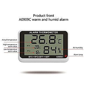 CAZSTYK LCD Digital Hygrometer Indoor Room Temperature Humidity Meter