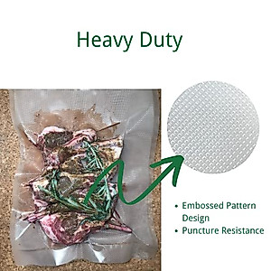 ILEN Vacuum Sealer Bags 2 pack 8''x50' (total 100 feet) Rolls Heavy Duty BPA Free for Food Saver, Sous Vide, Meal Prep