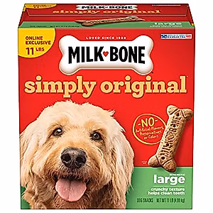 Milk-Bone Simply Original Dog Treats Biscuits for Large Dogs, 11 Pounds