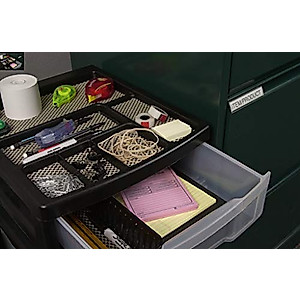 Duck 281876 Select Grip Easy Non-Adhesive Shelf Liner 20-Inch x 24-Foot, Black, 2 Rolls