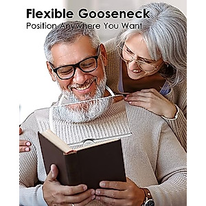 5X Hands Free Magnifying Glass for Reading.6.7" x 9.5"Large Full Book Page Magnifier for Neck Wear. Magnifier for Reading,Sewing, Cross Stitch, Inspection (White)