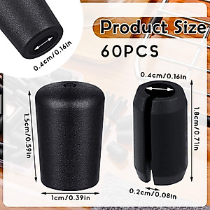 Rubber Feet for Sink Grid Sink Protecter Rubber Grid Kitchen Sink Wire Protective Rack Feet Grate Rubber Wire Bumper Replacement Protector Parts for Kitchen Rack, 60 Pieces (Black) (Black)