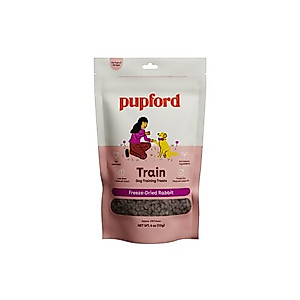 Pupford Freeze Dried Dog Training Treats, 475+ Puppy & Dog Treats, Low Calorie, Vet Approved, All Natural, Healthy Training Treats for Small to Large Dogs (Rabbit)