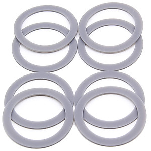 Blender Rubber Gasket 2.6inch Include 8 Packs O Ring Seal, Replace Part 132812-07, Fit for Models BL5000-08 BL1900 BL3900 BL4900 BL5000 BL5900 BL6000