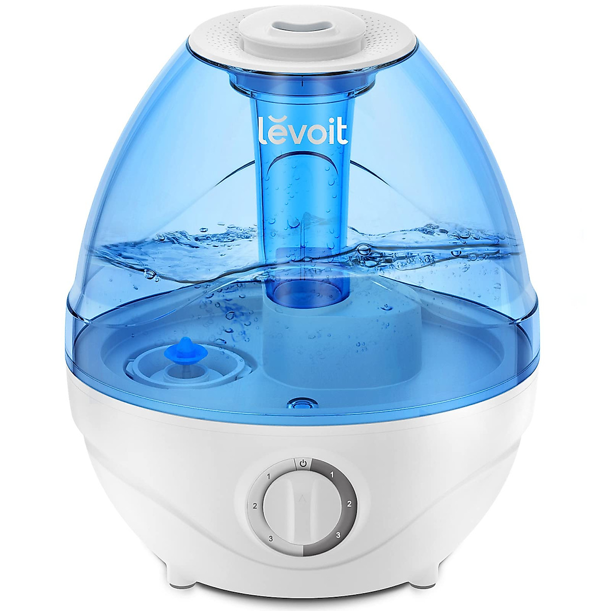 LEVOIT Humidifiers for Bedroom Large Room (2.4L Water Tank), Cool Mist for Home Whole House, Quiet for Baby Nursery, Adjustable 360° Rotation Nozzle, Ultrasonic, Auto Shut off, Night Light, BPA-Free