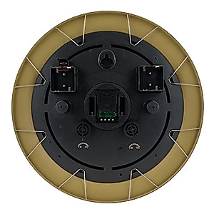 La Crosse Technology 435-3256A-C-INT 21" Indoor/Outdoor Metal Atomic Analog Clock with Lighted Constellation Dial