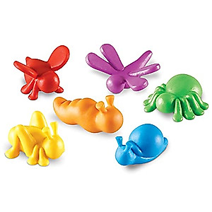 Learning Resources in The Garden Critter Counters - 72 Pieces, Ages 3+ Toddler Learning Toys, Math Games for Kids, Math Manipulatives