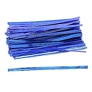 Mini Skater 700pcs 4" Metallic Twist Ties - Colored (7 Colors)