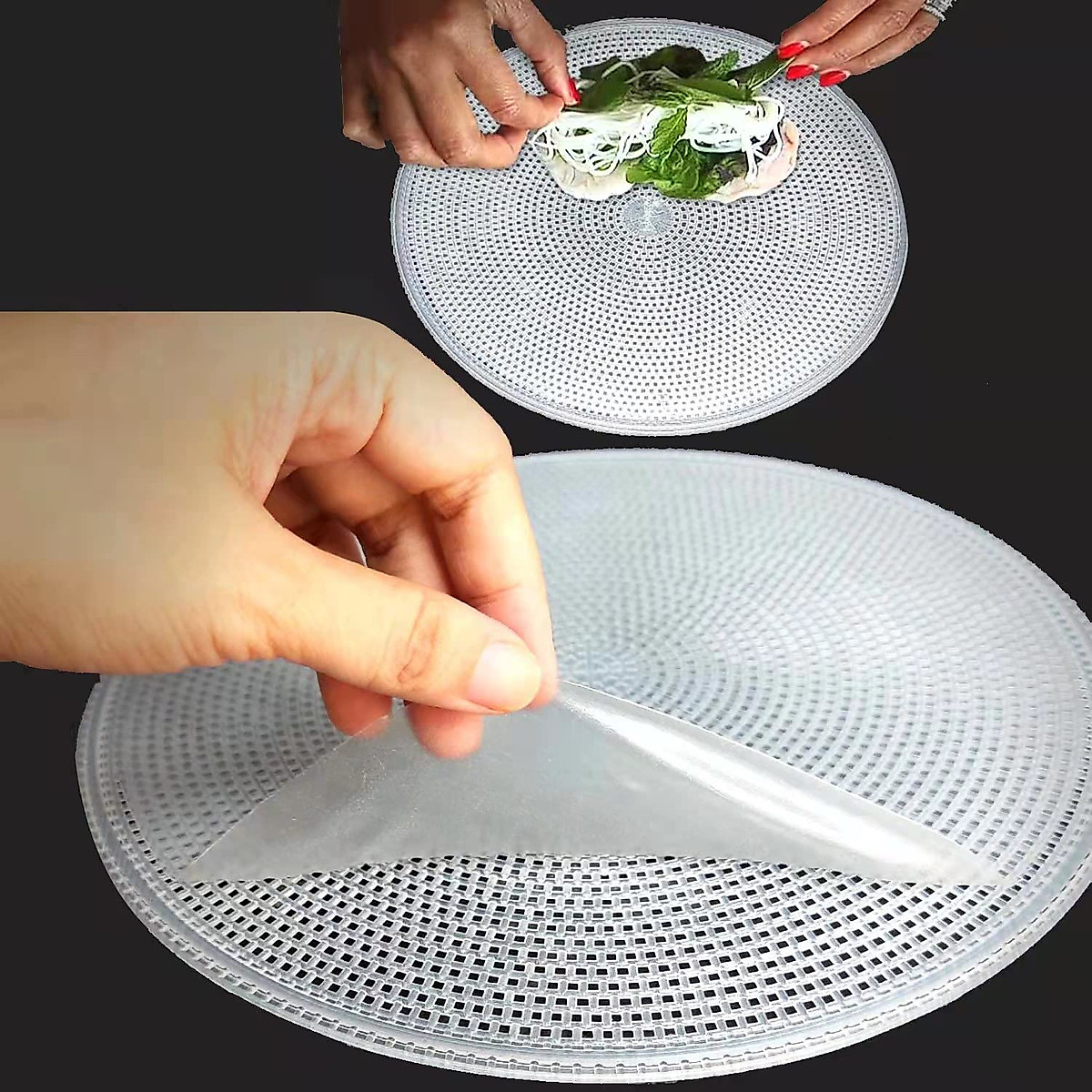 ArlinaL Rice Paper Wrappers For Spring Rolls Water Bowl Water Dipper for Soaking Rice Paper Tools For Making Fresh Spring Rolls