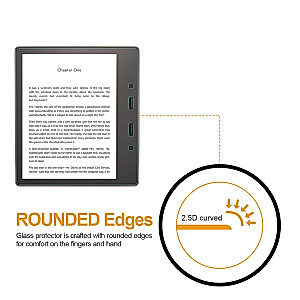 Supershieldz (2 Pack) Designed for Kindle Oasis Tempered Glass Screen Protector, (10th and 9th Generation, 2019 and 2017 Release) Anti Scratch, Bubble Free