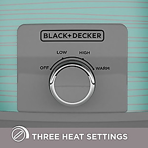 BLACK+DECKER SC2007D Slow Cooker, 7 quart, Teal Wave