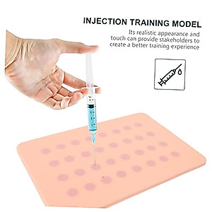 Mobestech 2pcs Skin Test Training Module Mannequin Injection Practice Pad Iv Supplies Nurse Intradermal Injection Training Pad Injection Training Module Skin Injecting Training Model