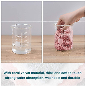 YesTree Kitchen Dish Towel, 8 Packs Super Absorbent Coral Velvet Dish Towels, Double-Sided Premium Drying Towels for Dishes, Bar Towels and Tea Towels, Washable Nonstick Oil Fast Drying