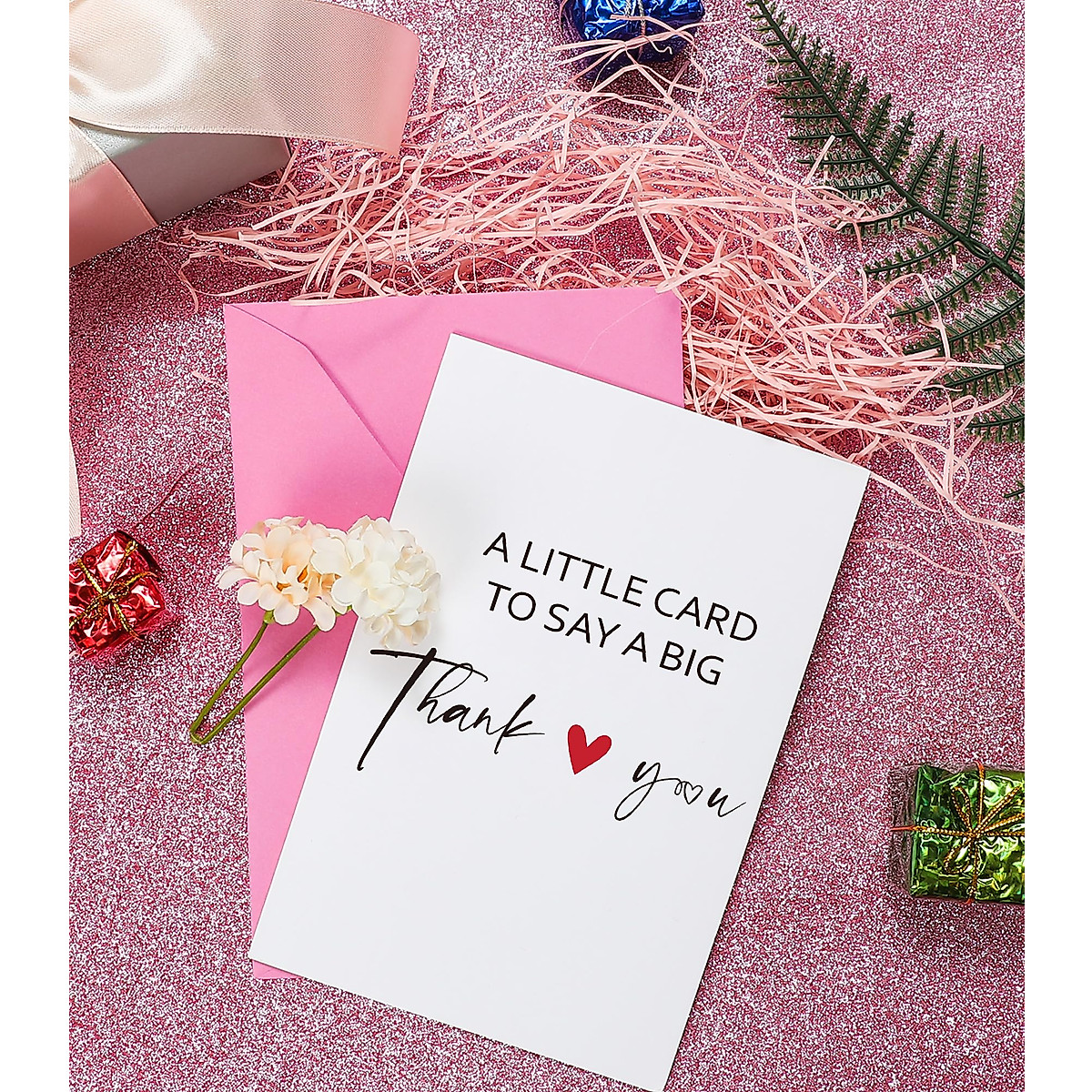 Funny Thank You Card for Friend Him Her, Humor Thank You Card for Men Women, Thank You Gifts Card for Teacher Boss, A Little Card to Say A Big Thank You