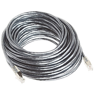 C2G - 28724 RJ11 Modem Cable - Connects Phone Jack To Broadband DSL Modems For High Speed Data Transfer - 50ft Long Ethernet Cable With Double-Shielding - 28724 Gray