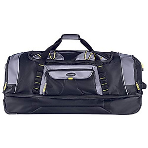TPRC Sierra Madre II Upright Rolling Duffel Bag, Black/Gray, 36-Inch