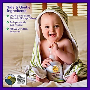 California Baby Super Sensitive Body Wash and Shampoo | For Newborns and Adults with Sensitive Skin | 100% Plant-Based (USDA Certified) | Allergy Friendly | Unscented Baby wash and Shampoo | 562 mL / 19 fl. oz.