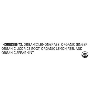 Tea Forte Organic Herbal Tea, Makes 35-50 Cups, 2.82 Ounce Loose Leaf Tea Canister, Ginger Lemongrass