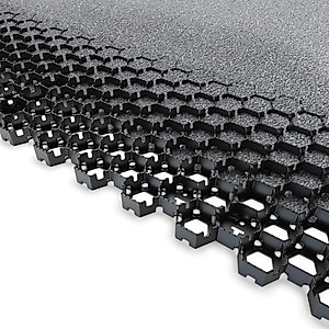 Vodaland Permeable Pavers - HexPave Grass & Gravel Permeable Paver System - 100% Recycled PPE Plastic Pavers, Handles 27,000 lbs, 1" Depth, 65 s.f / 22 Units