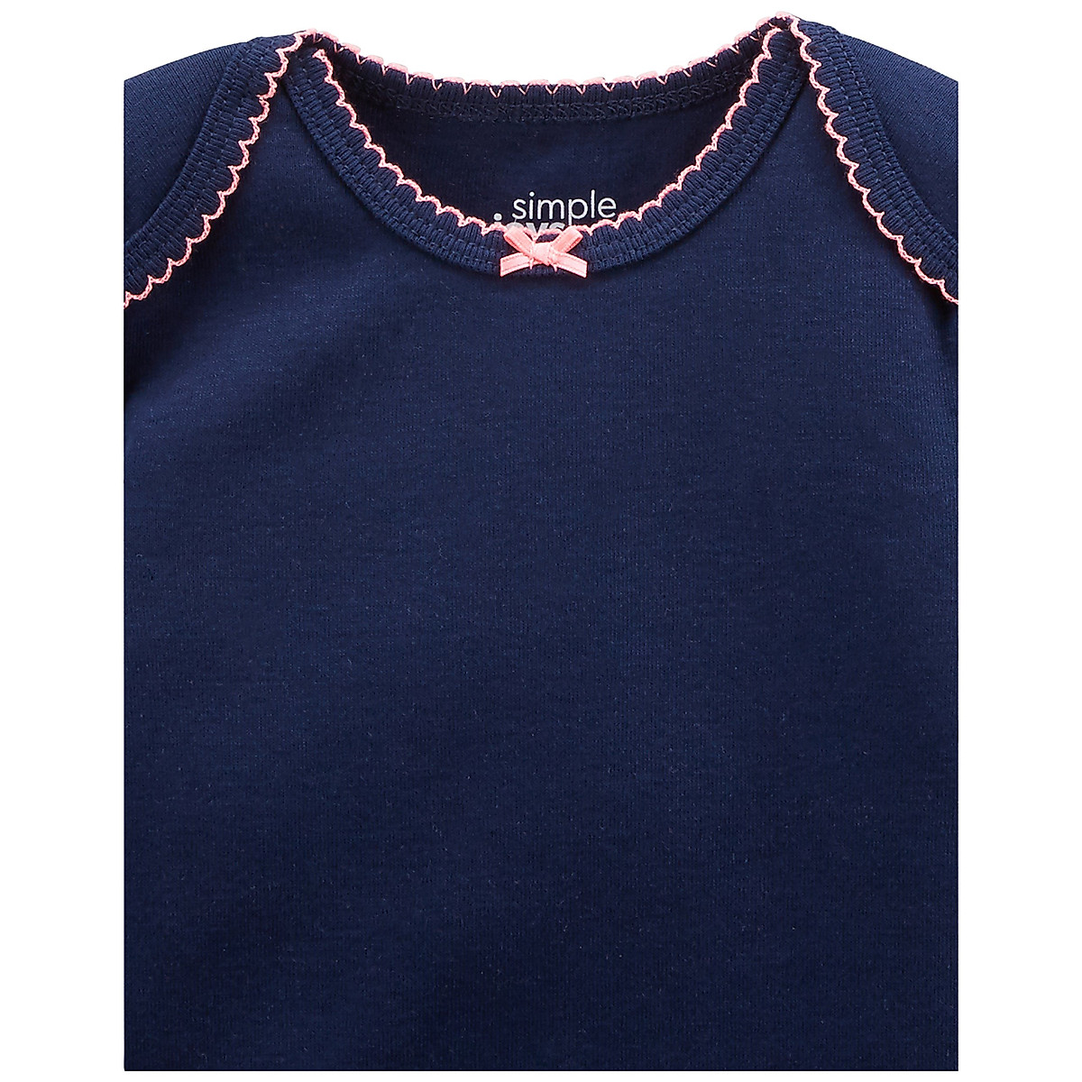 Simple Joys by Carter's Baby Girls' 6-Pack Short-Sleeve Bodysuit, Multicolor/Solid Colors, 0-3 Months