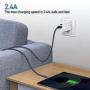 iPhone Charger Cable 6ft 3Pack, [Apple MFi Certified ] Lightning Cable Nylon Braided USB Fast iPhone Charging Cables Cord Compatible with iPhone14/13/12/12Pro/12ProMax/11/11Pro/XS MAX/XR/XS/X/8/7