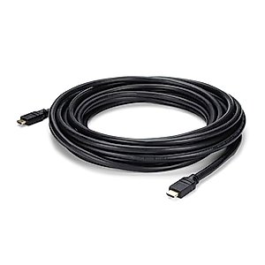 StarTech.com 35ft Plenum Rated HDMI Cable, 4K High Speed Long HDMI Cord w/ Ethernet, 4K30 UHD, 10.2 Gbps, HDCP 1.4, In Wall Plenum HDMI 1.4 Display Cable, HDMI to HDMI Computer to TV Cable (HDPMM35)
