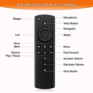 L5B83H Replacement Voice Remote Control with Voice Function Fit for Fire TV Stick,Fire TV Cube and Fire TV Lite