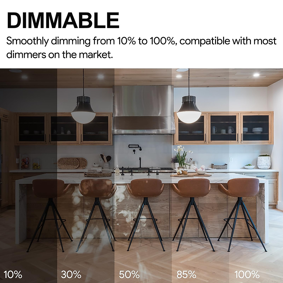 2 Pack 150 Watt Equivalent LED Bulb, Dimmable Super Bright Light Bulbs 2600LM, Daylight 5000K, A21 LED Bulb, E26 Standard Base, UL Listed, Damp Rated, LED Bulb for Living Room Bedroom Home Office