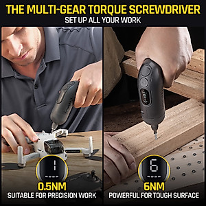 Fanttik E1 Max 3.7V Mini Precision Electric Screwdriver (5/32‘’Hex) & L1 Pro 3.7V Cordless Screwdriver (1/4''Hex)