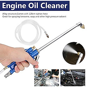Car Automotive Engine Oil Clean Wash Gun Jet 40cm Water Cleaning Pneumatic Tool High Pressure Powerful Cleaner with 1.2m Hose Pistol Grip Washing Parts