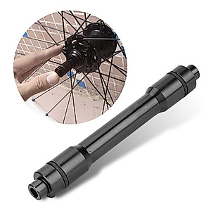 15mm Thru Axle Hub Adapter to 9mm Quick Release Skewers Adapter Conversion for 100mm Mountain Bike Front Wheel(Black)