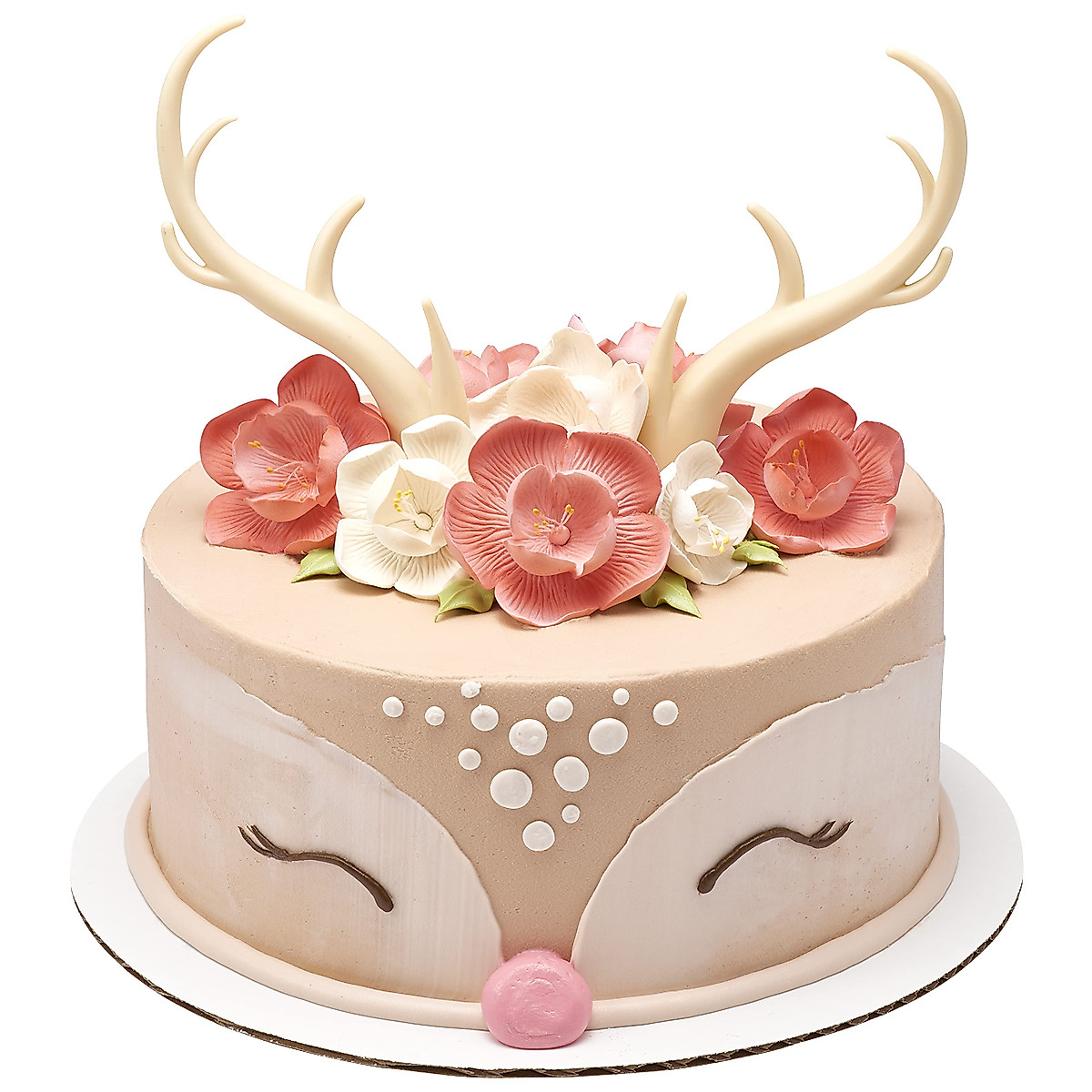 DecoSet® ANTLERS CREATIONS Cake Topper for Birthdays and Parties, DecoPac Cake Decorating 2-Pc Decorations Set