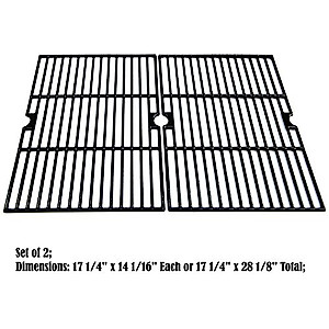 Direct Store Parts DC111 Polished Porcelain Coated Cast Iron Cooking Grid Replacement for Brinkmann, Aussie, Members Mark, Nexgrill, Better Homes&Gardens, Grill Chef, Grill King, Mission Gas Grill