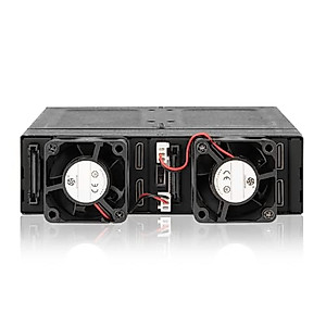 ICY DOCK ToughArmor MB720MK-B V2 Full Metal 4 Bay M.2 NVMe SSD PCIe 4.0 Mobile Rack for External 5.25" Drive Bay Black 1.6"x5.7"x7.2"