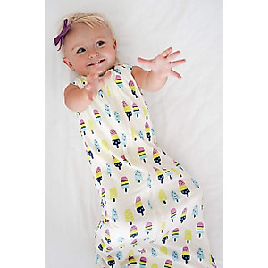 Babysoy Pattern Print Soy Tank Sleep Sack Wearable Blanket (6-12 Months, Fruits)