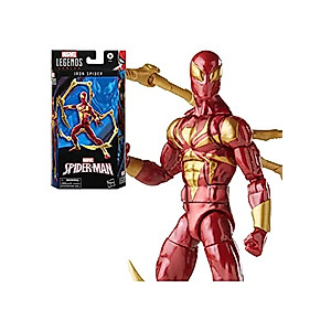 Spider-Man Marvel Legends Series 6-inch Iron Spider Action Figure Toy, Includes 2 Accessories