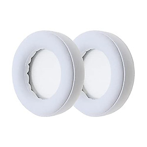 1 Pair Earpads Ear Cushions Protein Leather Memory Foam Replacement Repair Parts Compatible with Corsair Virtuoso RGB Wireless SE Headphones White