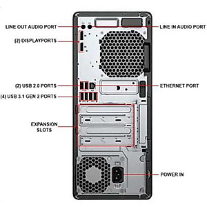 HP EliteDesk 800 G4 Tower, Intel Core i7-8700 6-Core 3.20GHz, 32GB DDR4, 1TB NVMe SSD + 3TB HDD, Intel UHD Graphics 630, Windows 10 Pro