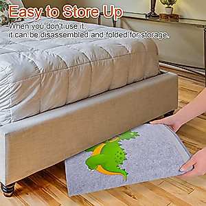 ASKIZ Toy Chest Box for Kids Extra Large,Collapsible Dinosaur Sturdy Storage Bins with Lids,Toy Box Storage Organizer Baskets for Boys Girls,Nursery, Playroom,Closet,40.6"×16.5"×14.2" (Grey)