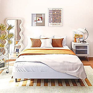 THEOCORATE King Box Spring and Cover Set, 7 Inch High High Profile Metal BoxSpring, Heavy Duty Mattress Foundation, Easy Clean Cover, Quiet, Non-Slip, Simple Assembly